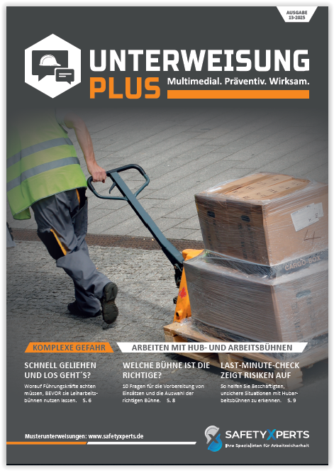 Arbeiten mit Hub- und Arbeitsbühnen - 13/2025 - SafetyXperts